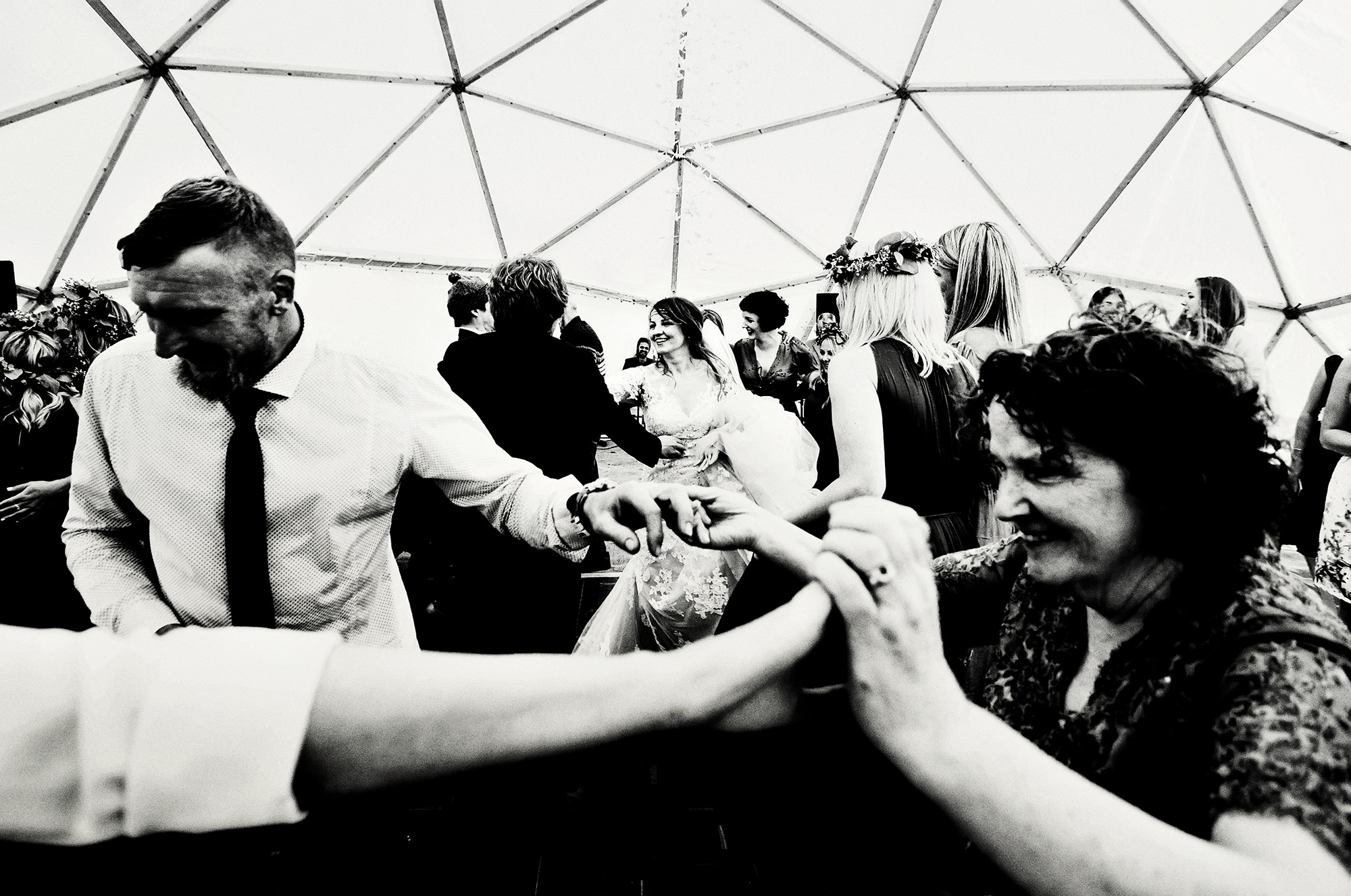 Outdoor Wedding Dome Fun Times with Maria and Will